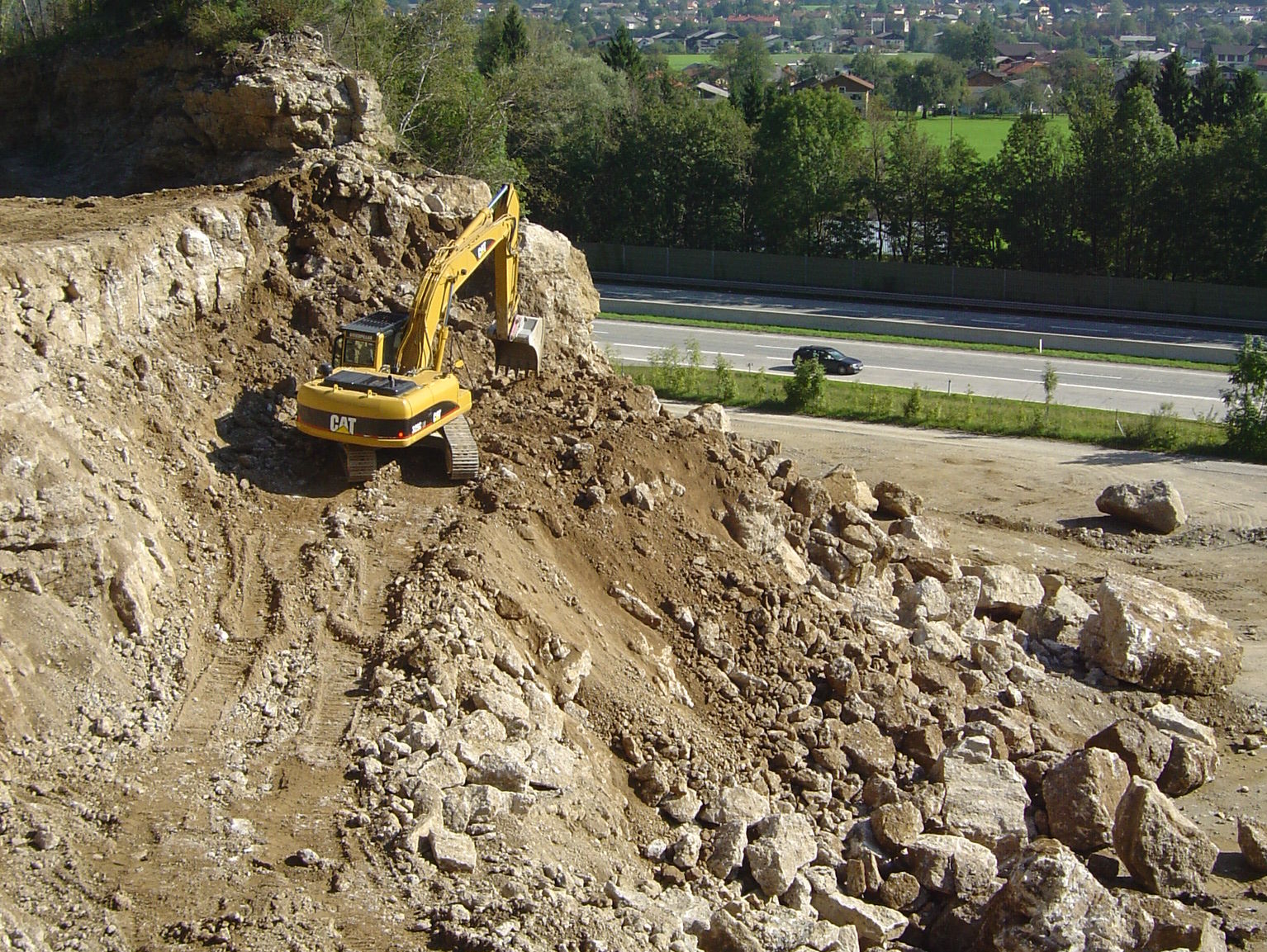 Abbau - Naturstein Konglomerat